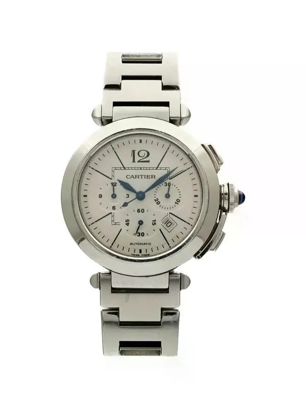 Cartier Pasha Chronograph Stainless Steel Automatic Watch - White
