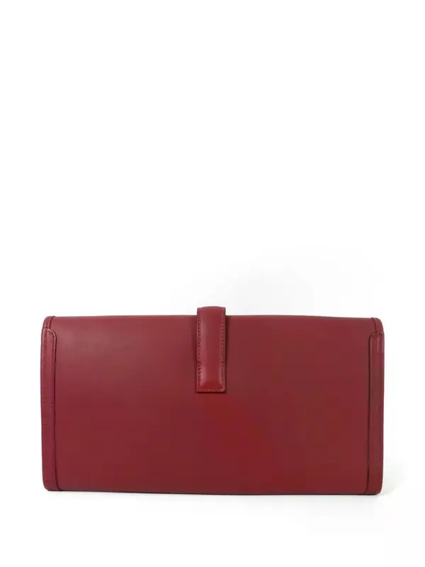 Hermès Jige Elan Clutch Bag - Red