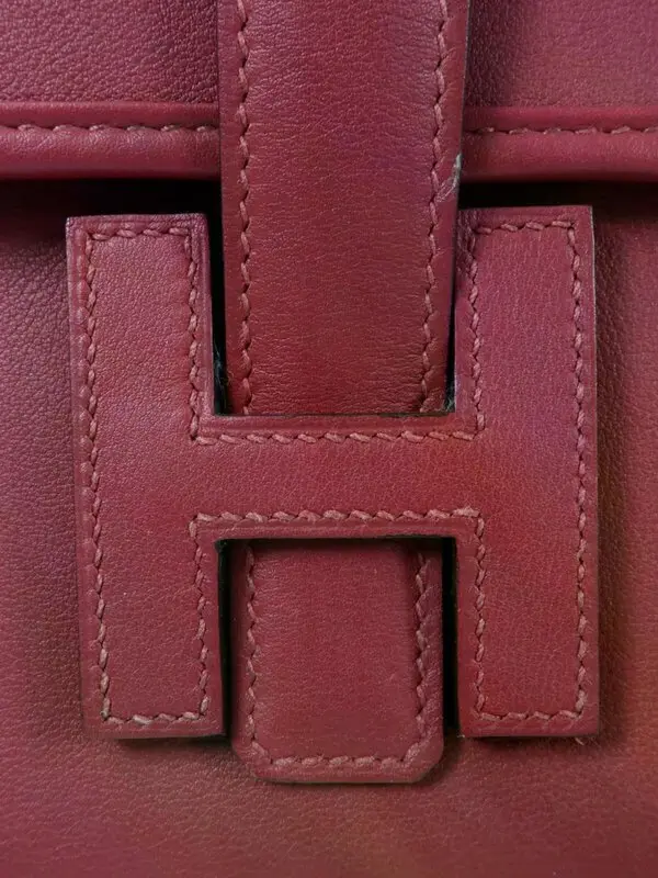 Hermès Jige Elan Clutch Bag - Red