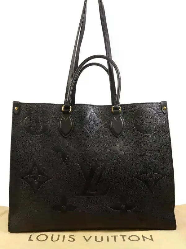 LOUIS VUITTON On The Go Gm Empreinte Tote Bag - Black