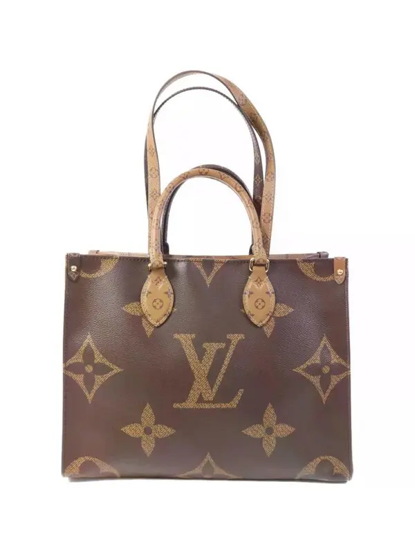 LOUIS VUITTON Monogram Giant On The Go Tote Bag - Brown