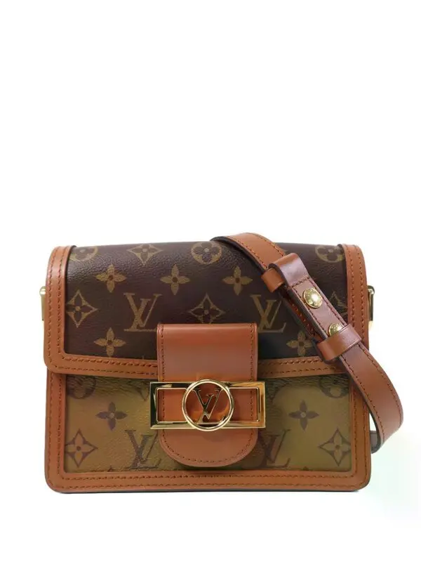 LOUIS VUITTON Dauphine Monogram Reverse Mini Shoulder Bag - Brown