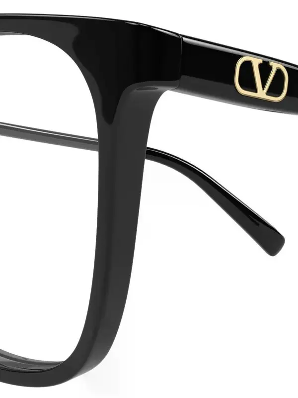 Valentino Garavani Rectangle Frame Eyeglasses - Black