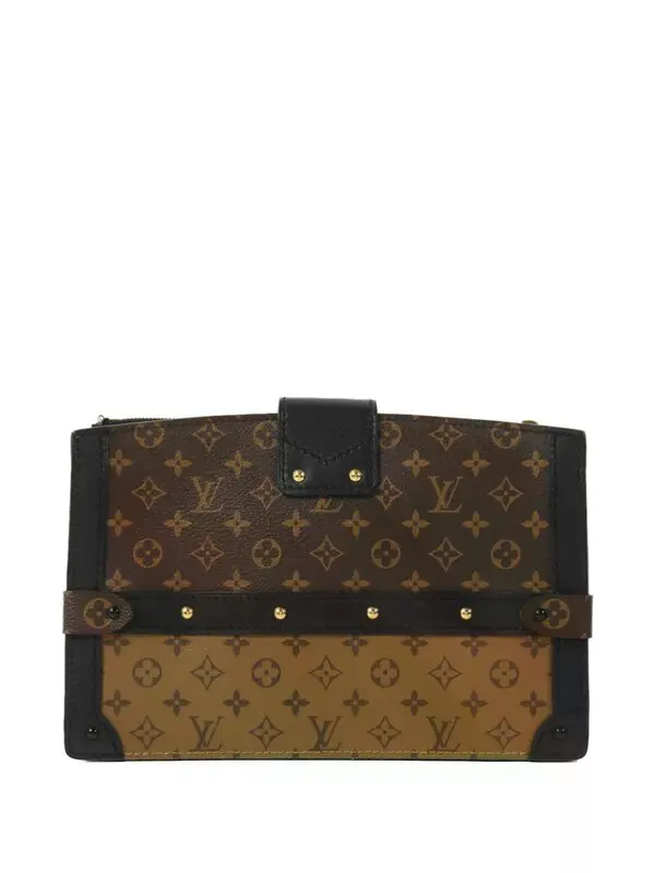LOUIS VUITTON Trunk Monogram Reverse Clutch Bag - Brown