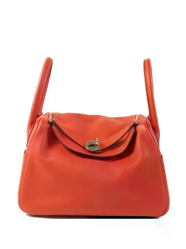 Hermès Lindy 26 Swift-leather Tote Bag - Red