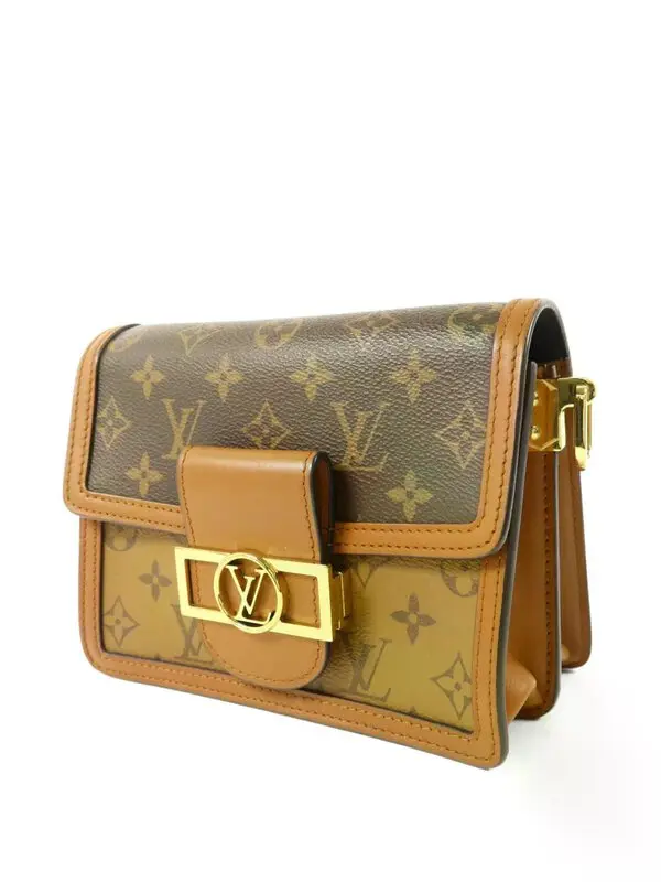 LOUIS VUITTON Mini Dauphine Monogram Reverse Canvas Shoulder Bag - Brown