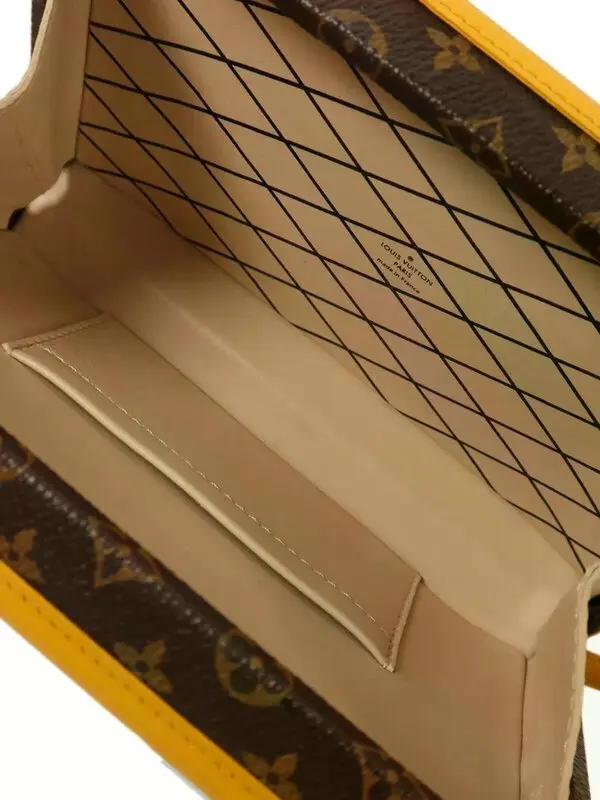 LOUIS VUITTON Petite Malle Monogram Shoulder Bag - Brown