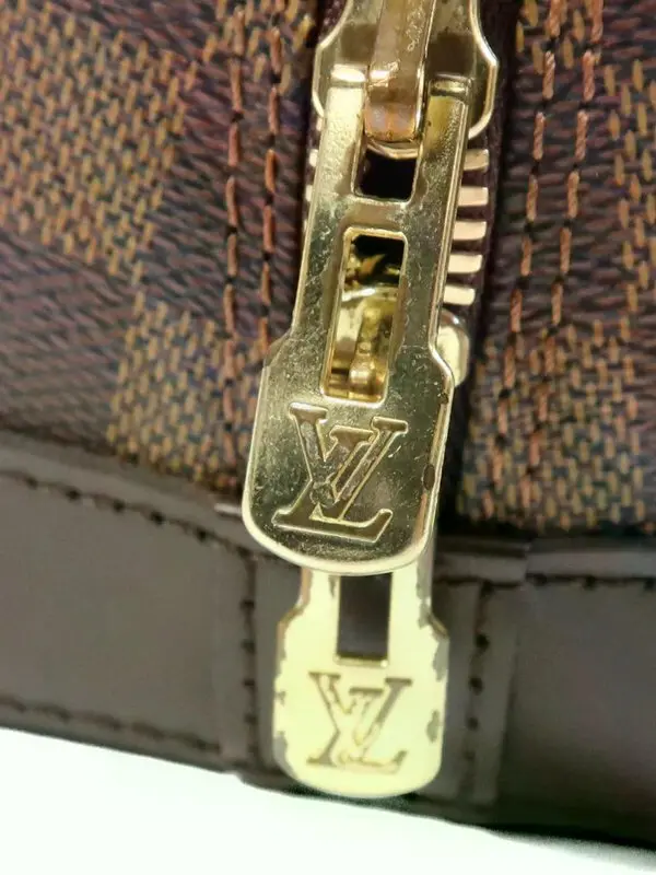 LOUIS VUITTON Alma Damier Ebène Canvas Tote Bag