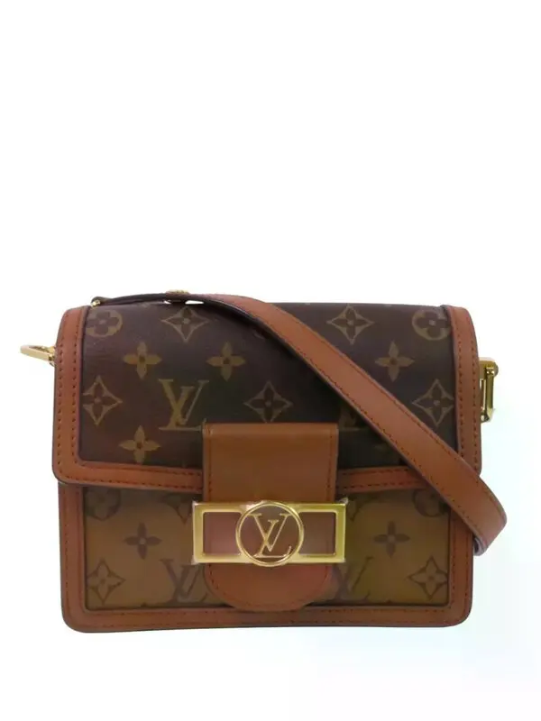 LOUIS VUITTON Mini Dauphine Monogram Reverse Crossbody Bag - Brown