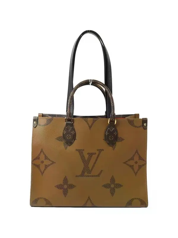 LOUIS VUITTON Giant Monogram On The Go Tote Bag - Brown