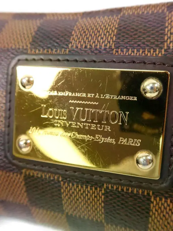 LOUIS VUITTON Damier Ebene Chain Shoulder Bag