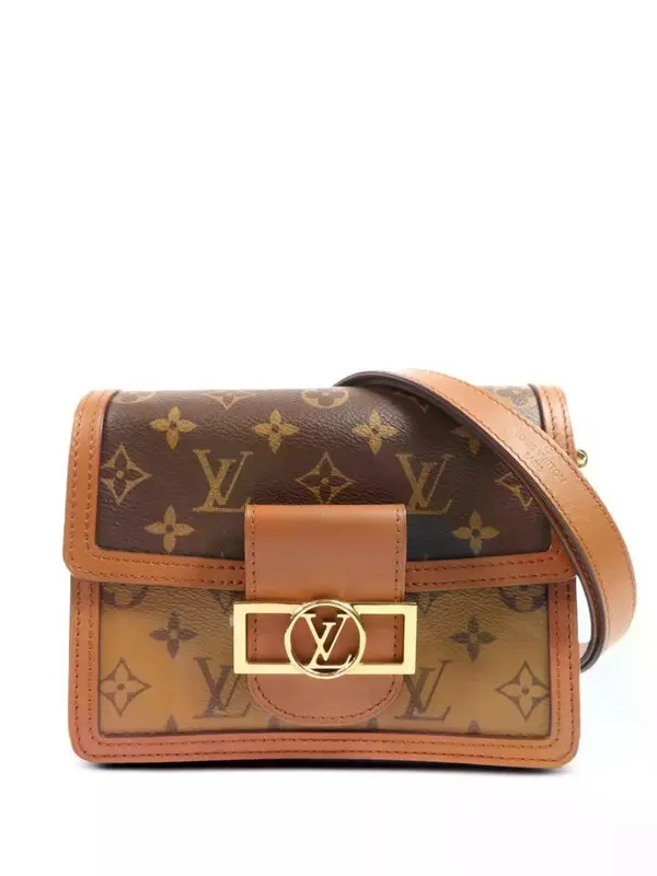 LOUIS VUITTON Dauphine Monogram Reverse Shoulder Bag - Brown