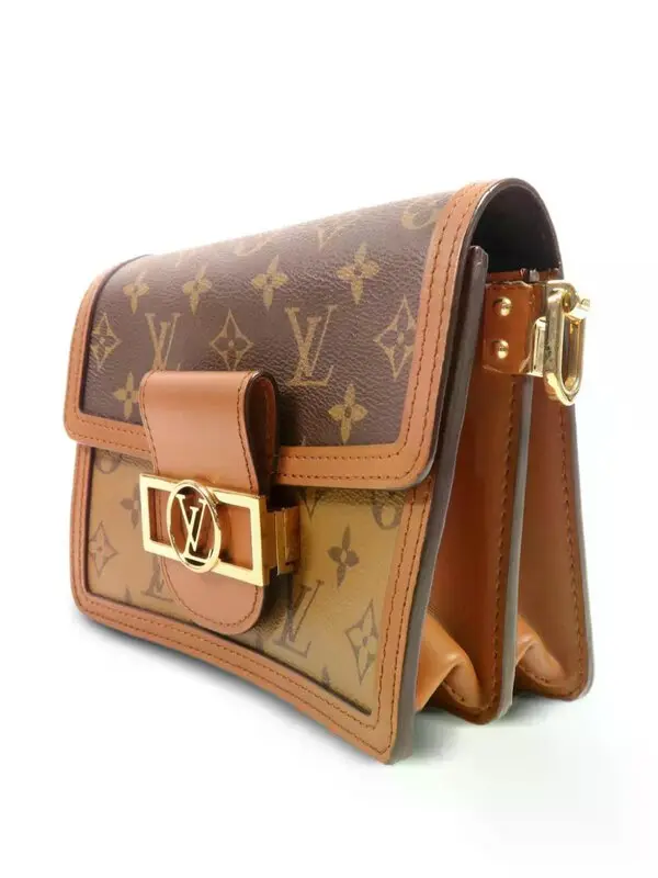 LOUIS VUITTON Dauphine Monogram Reverse Shoulder Bag - Brown