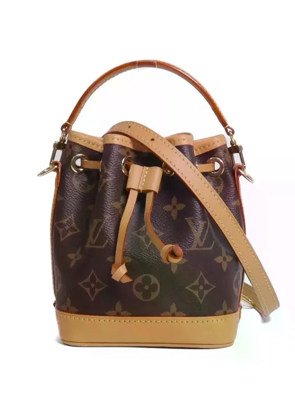 LOUIS VUITTON Nano Noe Monogram Canvas Bucket Bag