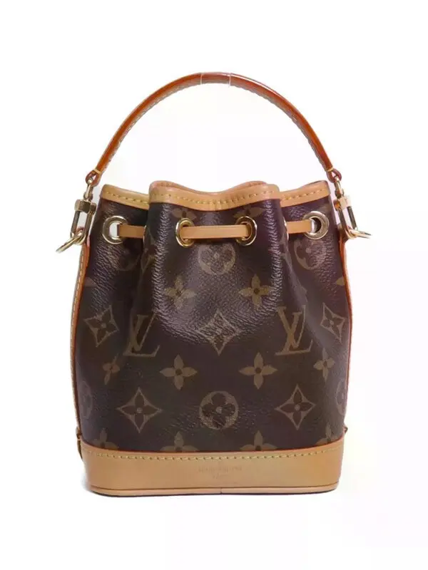 LOUIS VUITTON Nano Noe Monogram Canvas Bucket Bag