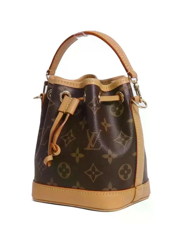 LOUIS VUITTON Nano Noe Monogram Canvas Bucket Bag