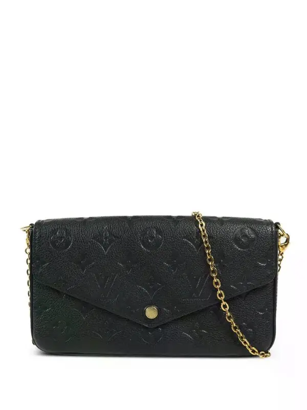 LOUIS VUITTON Felicie Pochette Shoulder Bag - Black