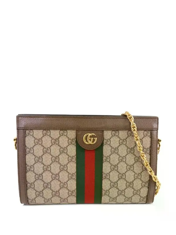 Gucci Ophidia Gg Shoulder Bag - Neutrals