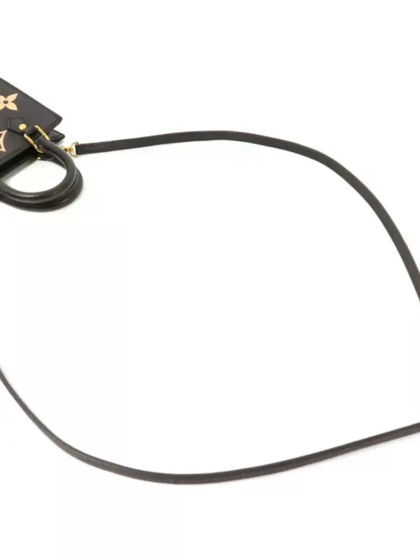 LOUIS VUITTON Empreinte Petit Sac Plat Monogram Tote Bag - Black