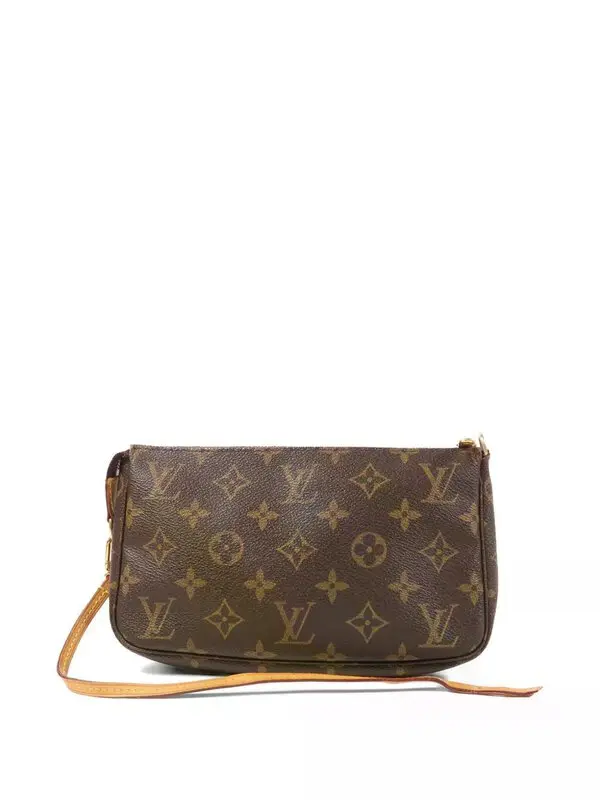 LOUIS VUITTON Monogram Pochette Shoulder Bag - Brown