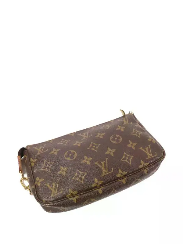 LOUIS VUITTON Monogram Pochette Shoulder Bag - Brown