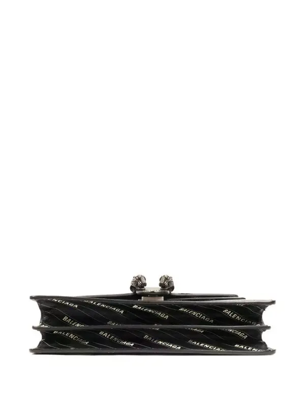Gucci X Balenciaga Dionysus Leather Shoulder Bag - Black