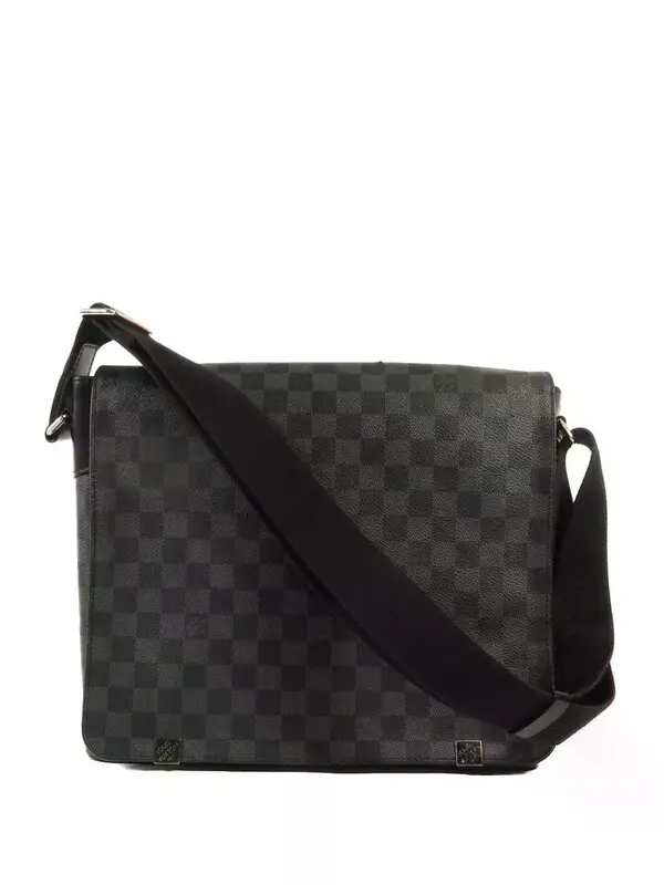 LOUIS VUITTON Damier Graphite District Mm Shoulder Bag
