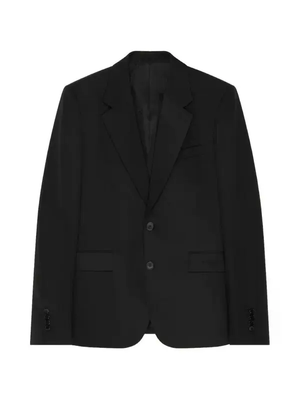 Givenchy Single-breasted Regular Jacket In Wool - Black