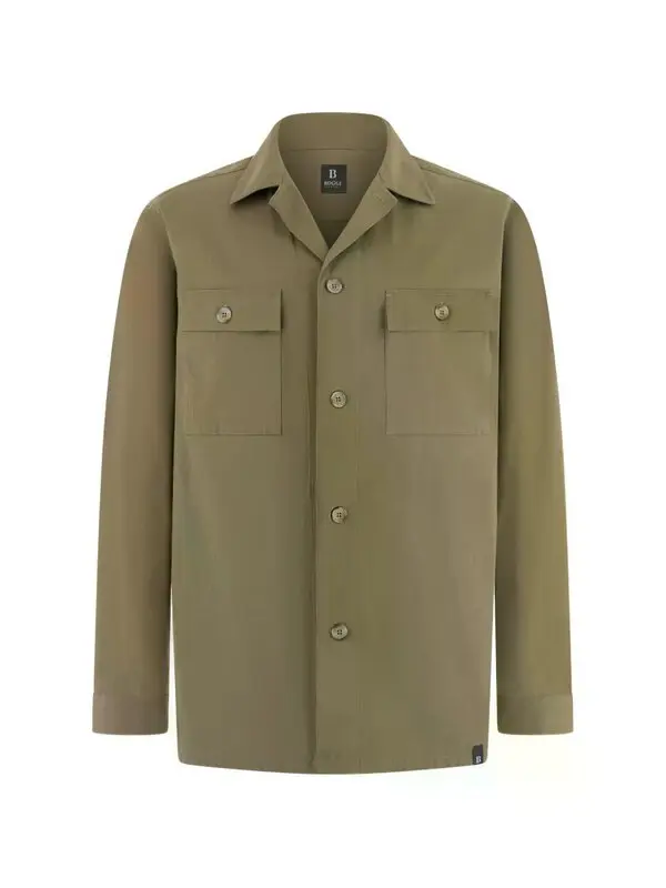 Boggi Milano Chest-pocket Open-collar Shirt - Green