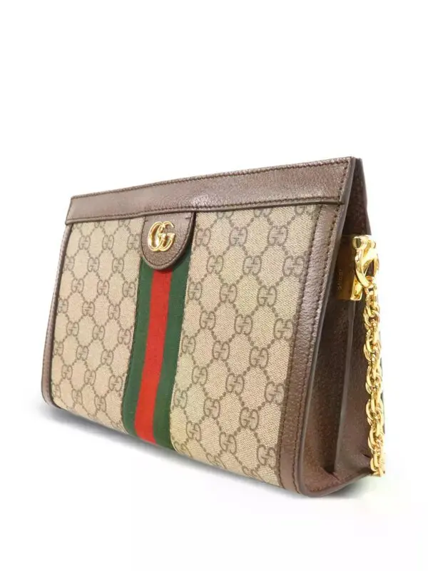 Gucci Gg Supreme Canvas Web Stripe Tote Bag - Neutrals