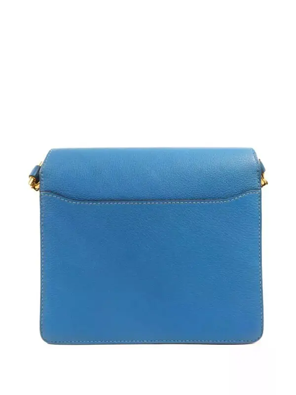 Hermès Mini Roulis Evercolor-leather Crossbody Bag - Blue