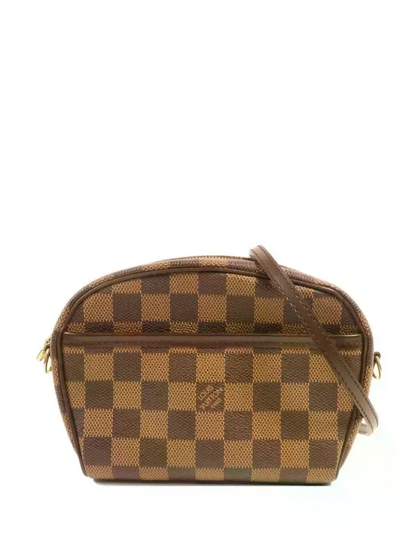 LOUIS VUITTON Pochette Ipanema Damier Ebene Canvas Clutch Bag