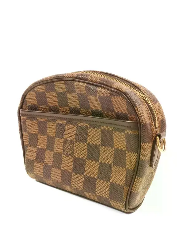LOUIS VUITTON Pochette Ipanema Damier Ebene Canvas Clutch Bag