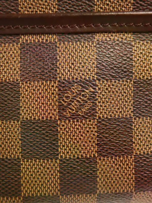 LOUIS VUITTON Pochette Ipanema Damier Ebene Canvas Clutch Bag