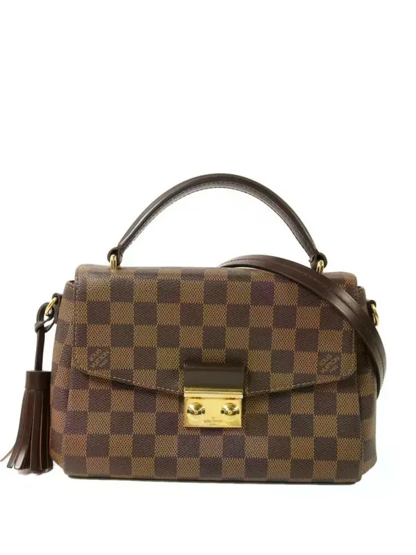LOUIS VUITTON Croisette Damier Ebene Canvas Crossbody Bag