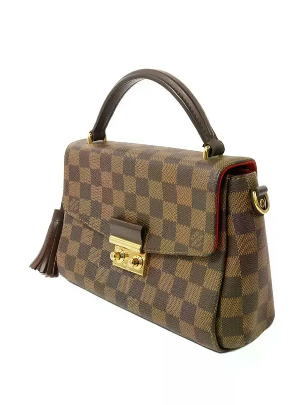LOUIS VUITTON Croisette Damier Ebene Canvas Crossbody Bag