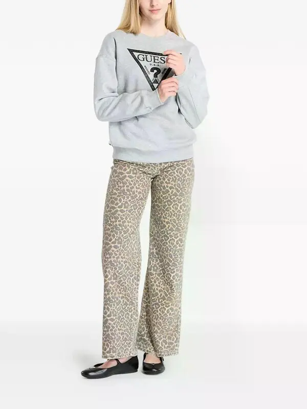 Guess Logo Embellished Sweatshirt