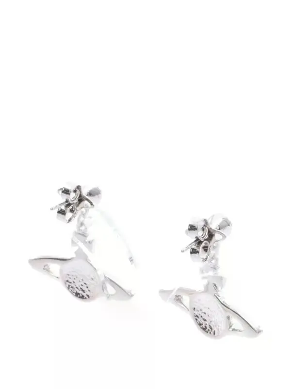 VIVIENNE WESTWOOD Mini Bas Relief Drop Earrings With Rhinestone Embellishment