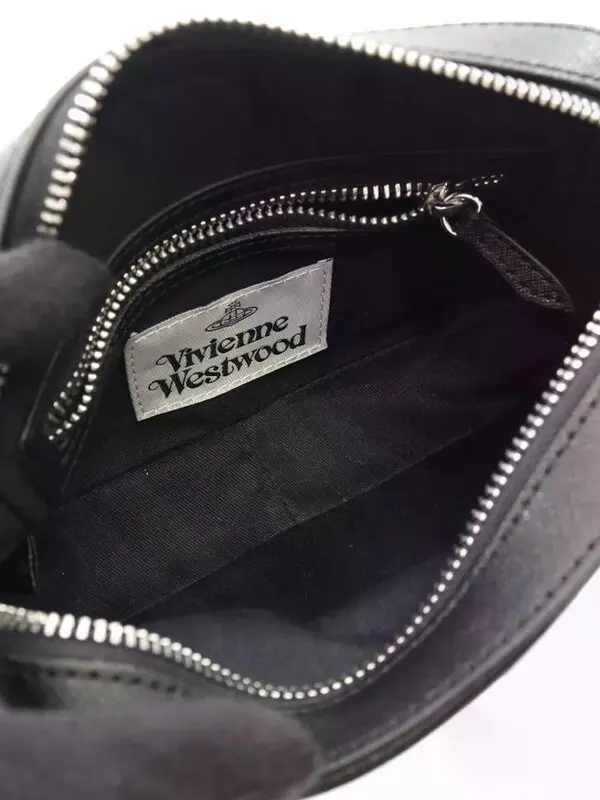 VIVIENNE WESTWOOD Orb Saffiano Camera Shoulder Bag - Black