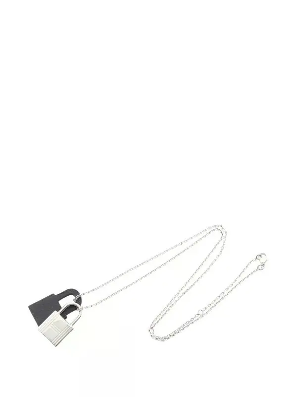 Hermès 2021 O'kelly Padlock Necklace - Silver