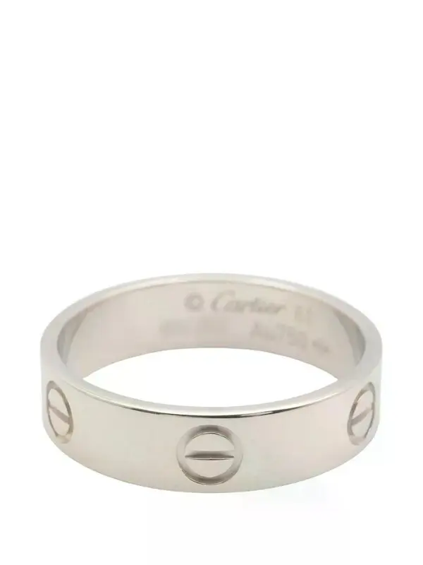Cartier 18k White Gold Love Ring - Silver