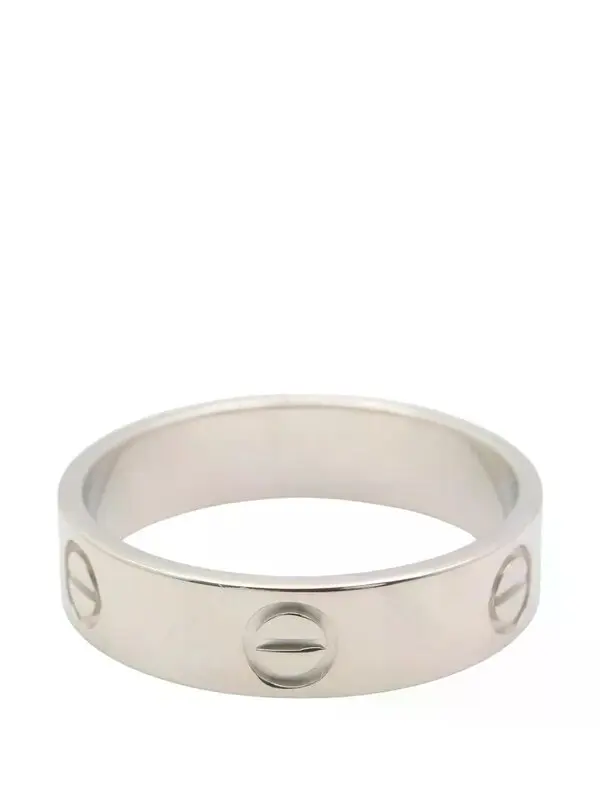 Cartier 18k White Gold Love Ring - Silver