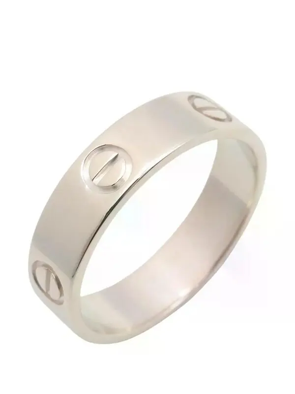 Cartier 18k White Gold Love Ring - Silver