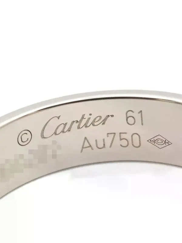 Cartier 18k White Gold Love Ring - Silver