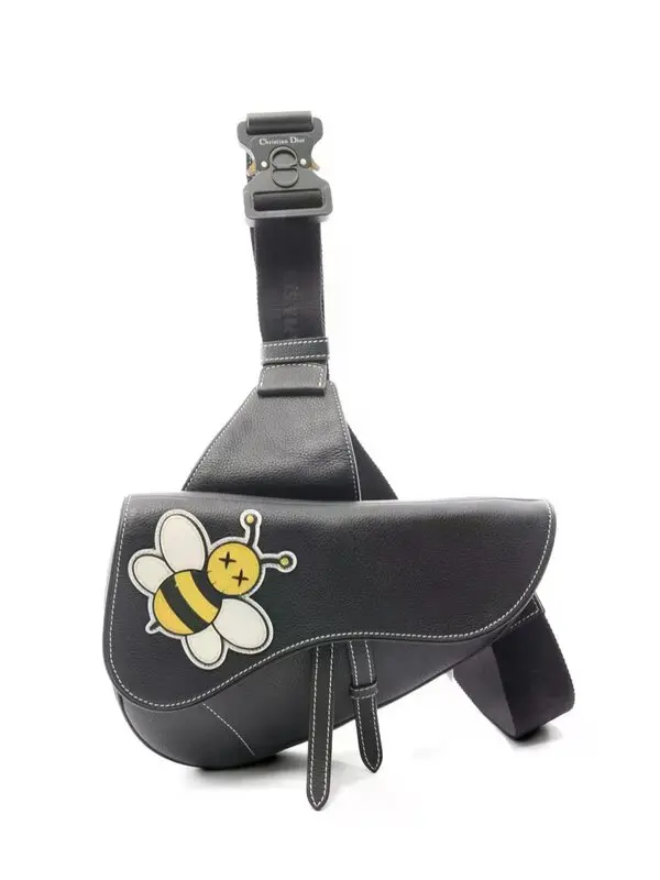 Dior Kaws Saddle Belt Bag - Black