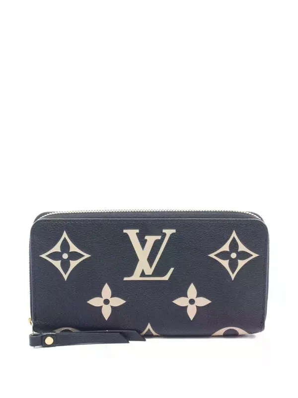 LOUIS VUITTON 2021 Monogram Empreinte Zippy Wallet - Black