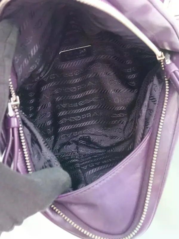Prada 2010s Triangle Leather Handbag