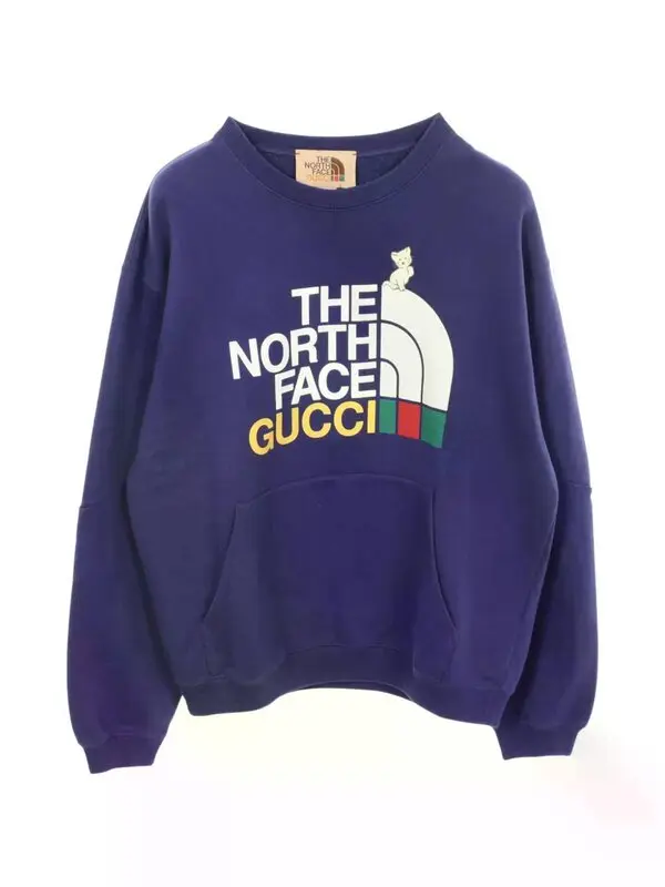 Gucci X The North Face Logo Print Pouch Pocket Sweater