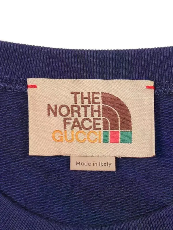 Gucci X The North Face Logo Print Pouch Pocket Sweater