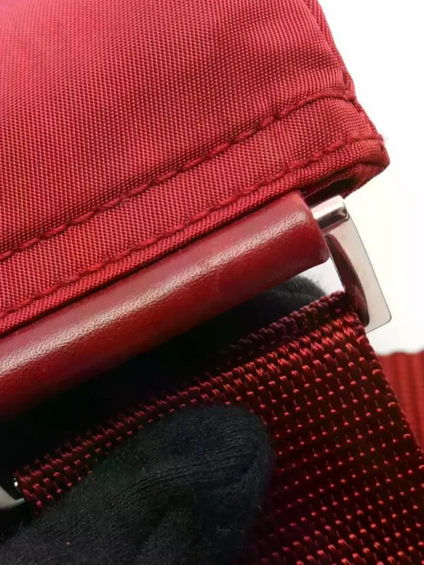 Prada 2000s Enamel Triangle Crossbody Bag